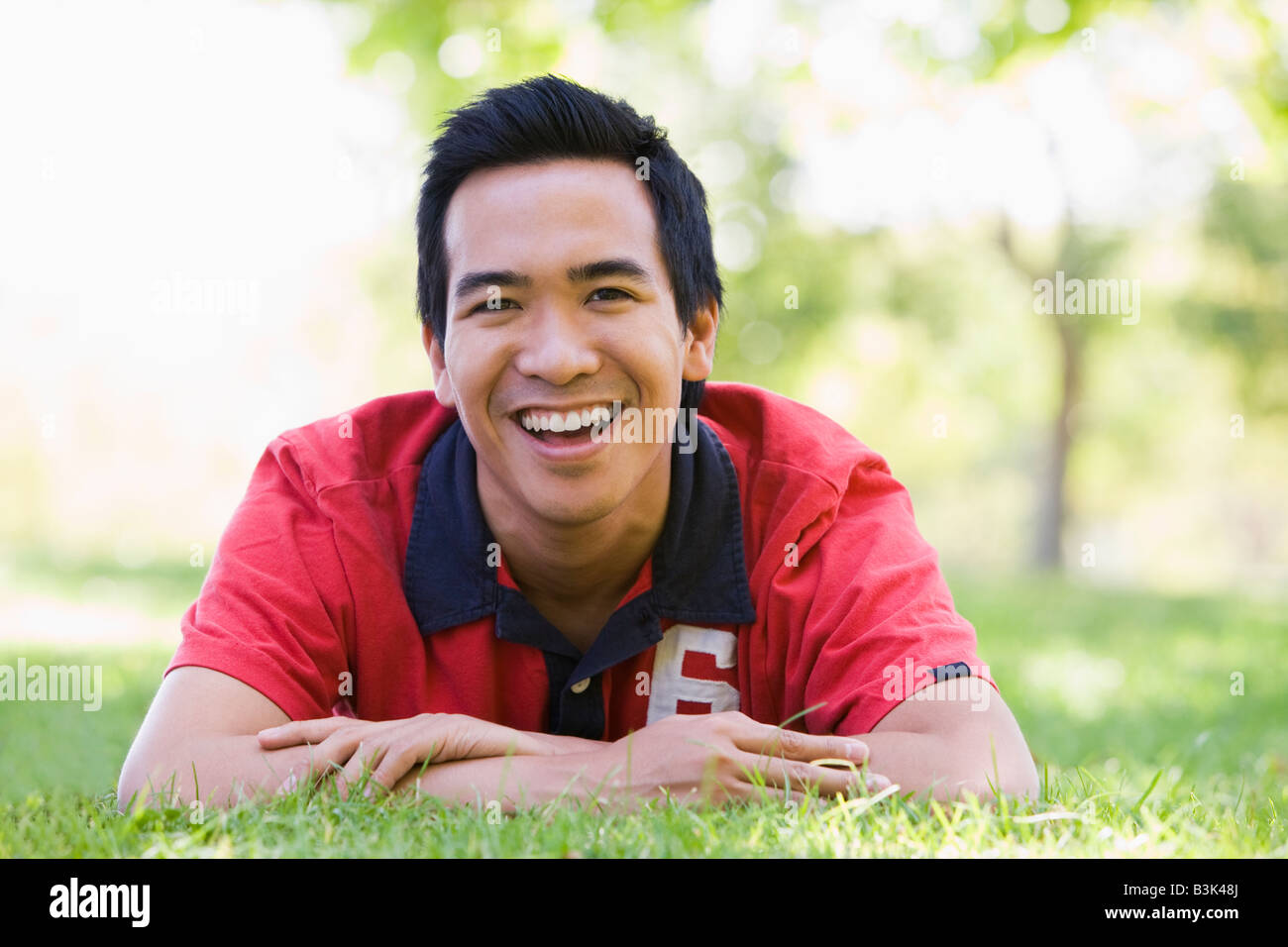 Laying down grass hi-res stock photography and images - Alamy