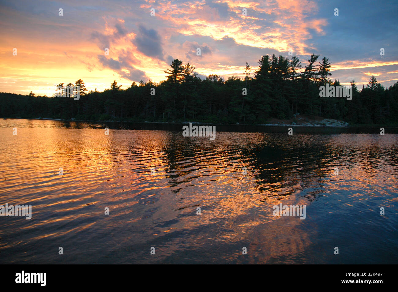 Adirondack lake sunset hi-res stock photography and images - Alamy