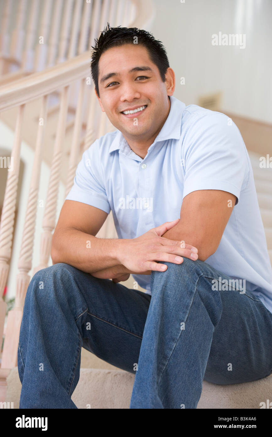 Spiral stairs man hi-res stock photography and images - Alamy