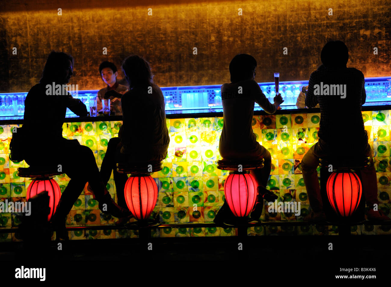 A bar in Xintiandi, Shanghai, China. 06-Sep-2008 Stock Photo - Alamy