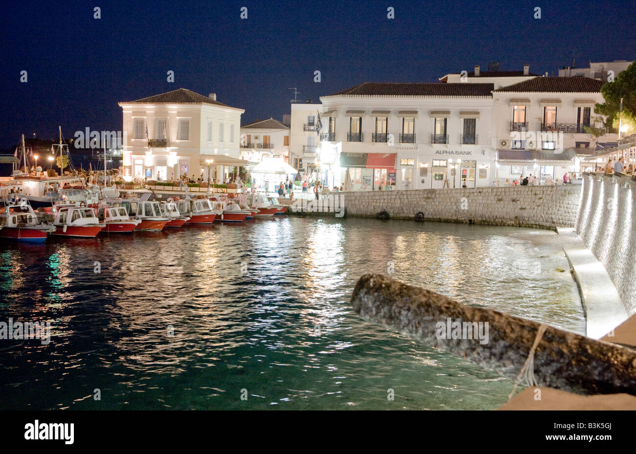 Spetses island sunset greece hi-res stock photography and images - Alamy
