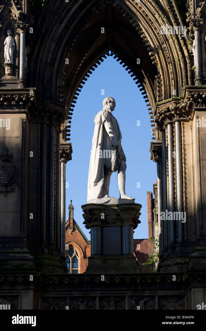 Prince Albert Memorial Albert Square Manchester Lancashire Stock Photo ...
