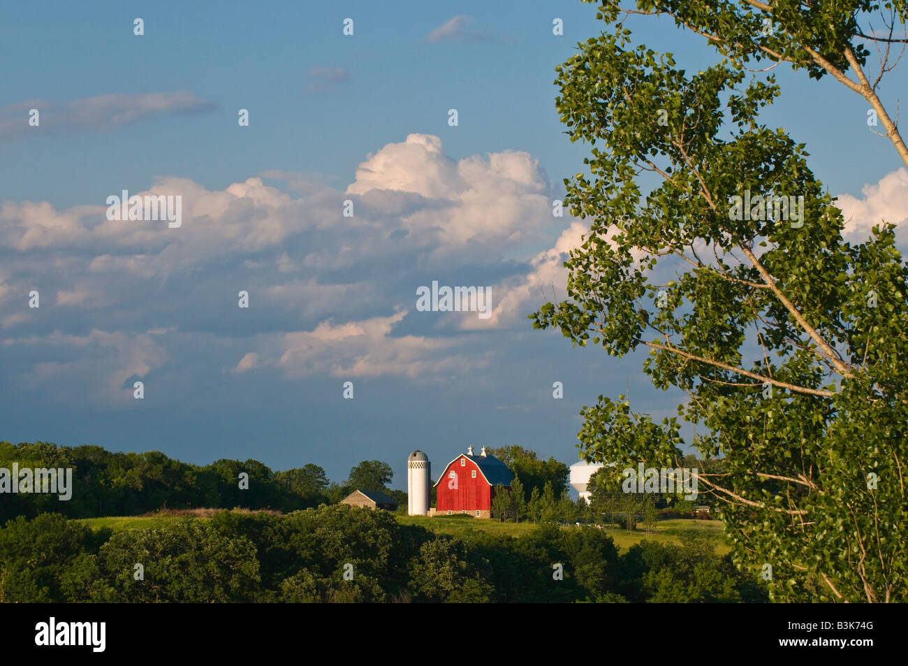 Farm Scene, Minnesota USA Stock Photo - Alamy
