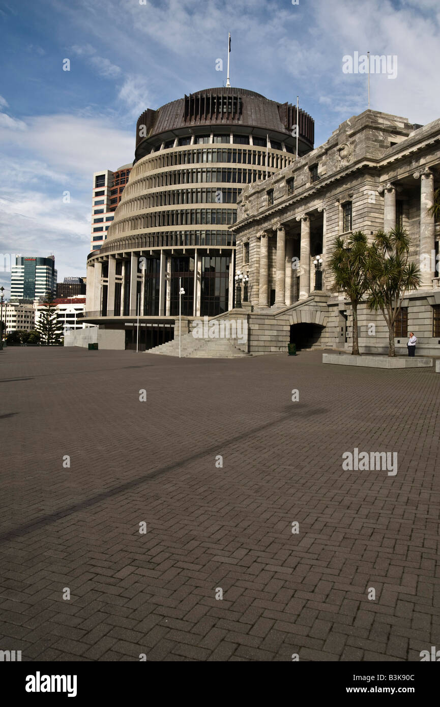 Parliament buildings The beehive Wellington New Zealand Stock Photo - Alamy