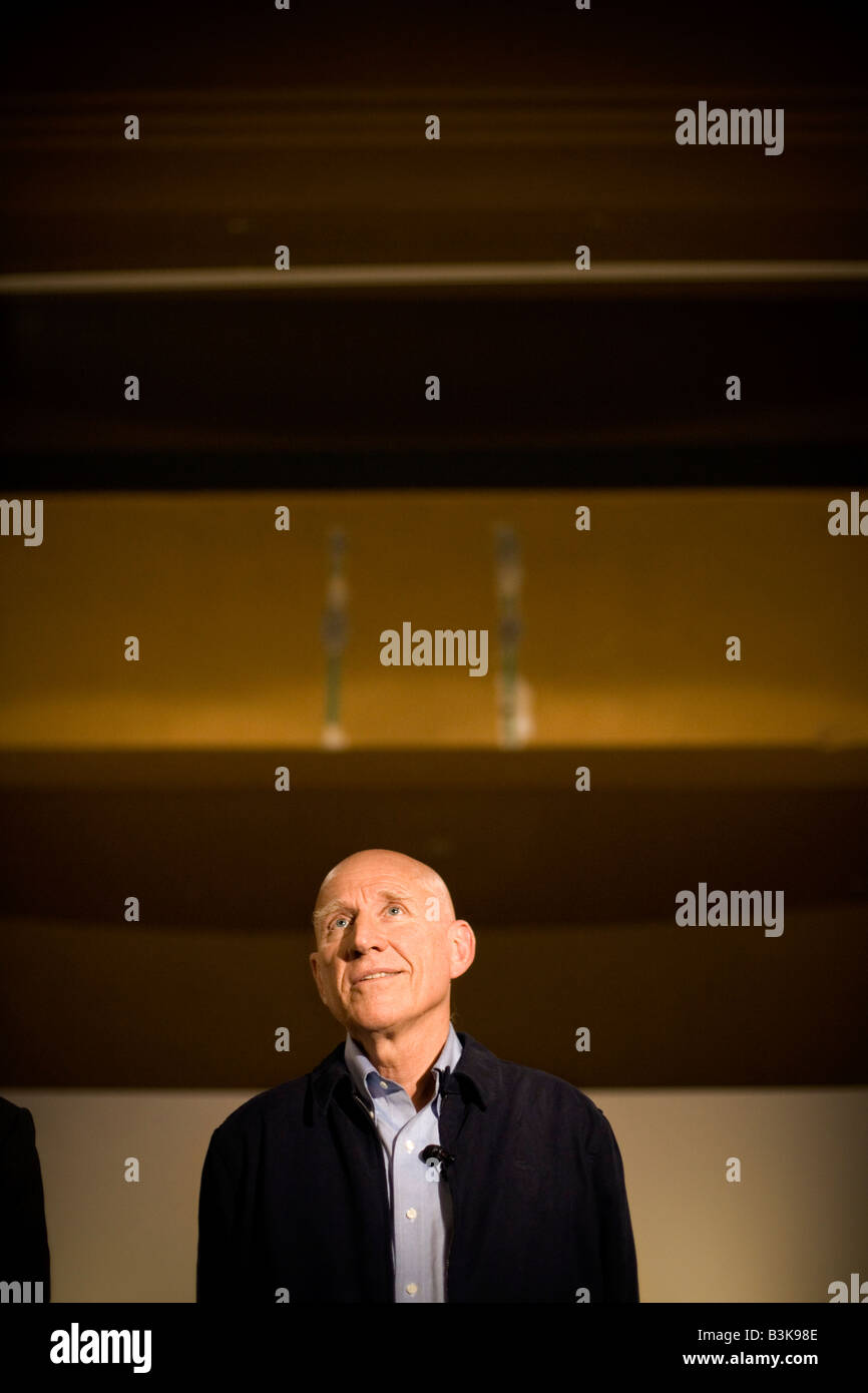 Brazilian photographer Sebastiao Salgado in the C/O Gallery in Berlin ...