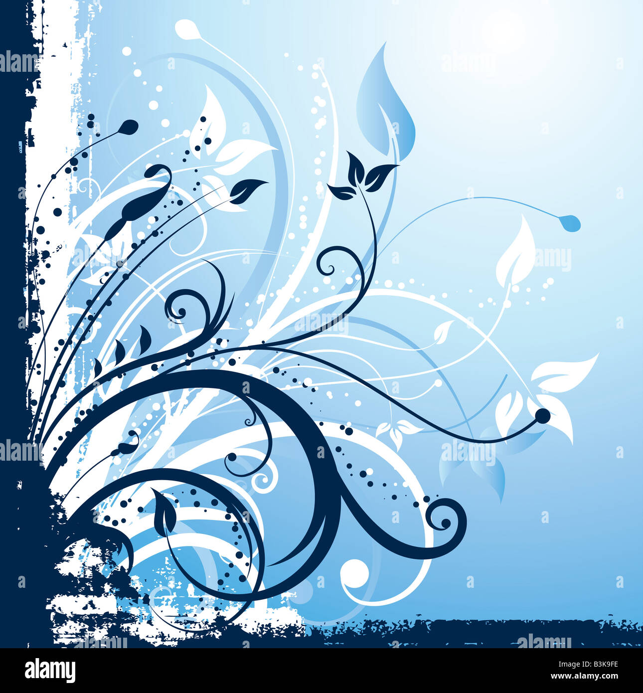 Abstract floral design Stock Photo - Alamy