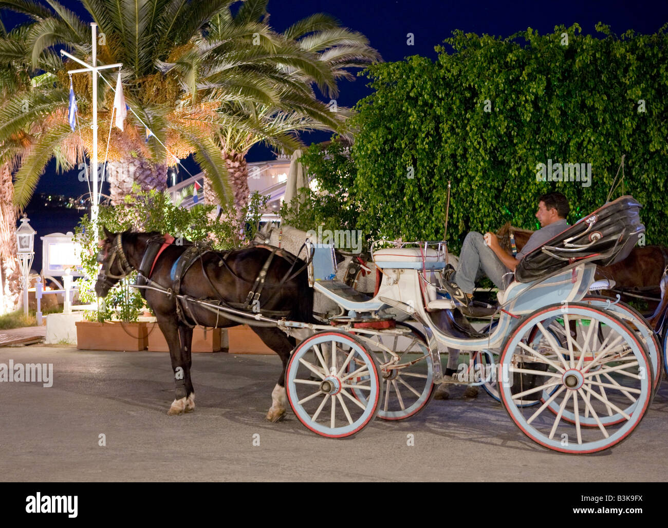 Horsedrawn carriage, Spetses Greek Islands Greece Stock Photo - Alamy