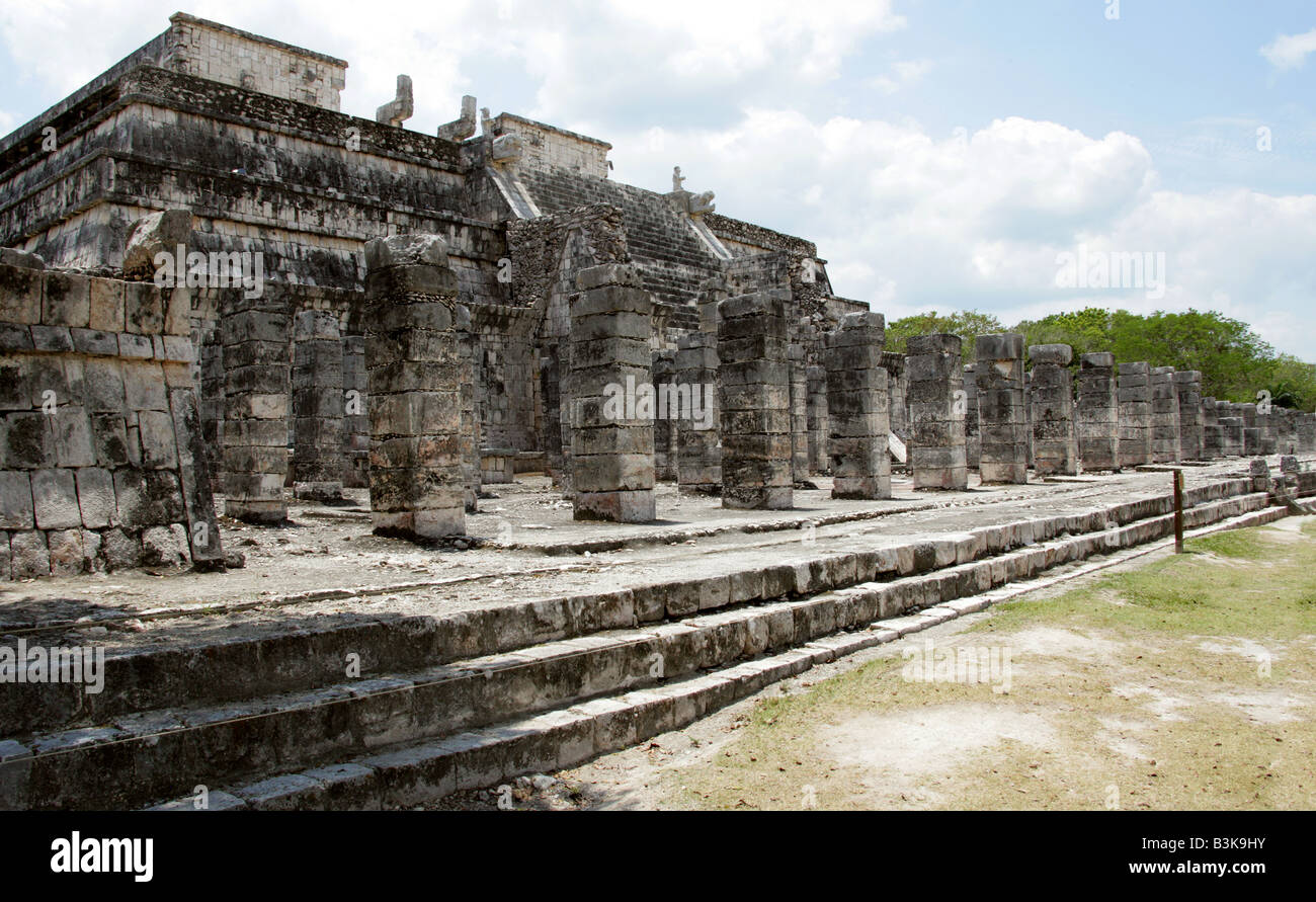 Temple of the Warriors, Chichen Itza Archaeological Site, Chichen Itza ...