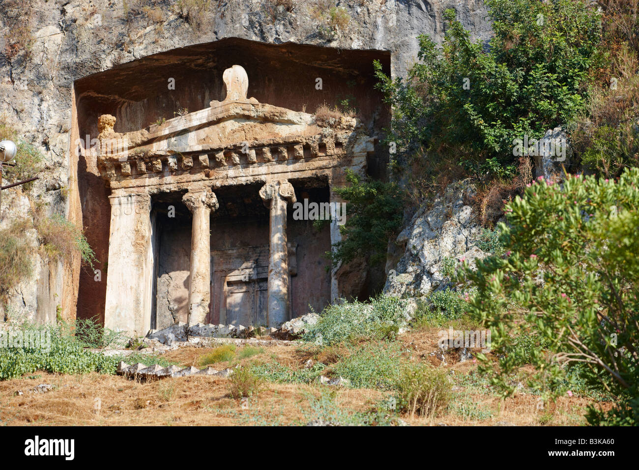 Tomb of Amyntas - rock-cut temple-type ancient Lycian tomb located on ...