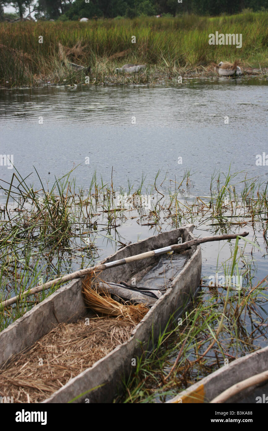 Makoro in the Okavango Delta Stock Photo - Alamy