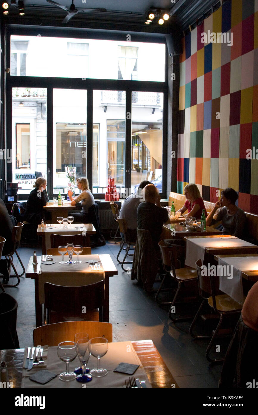 Trendy restaurant 'Bonsoir Clara' 22-26 rue Antoine Dansaert, Brussels ...
