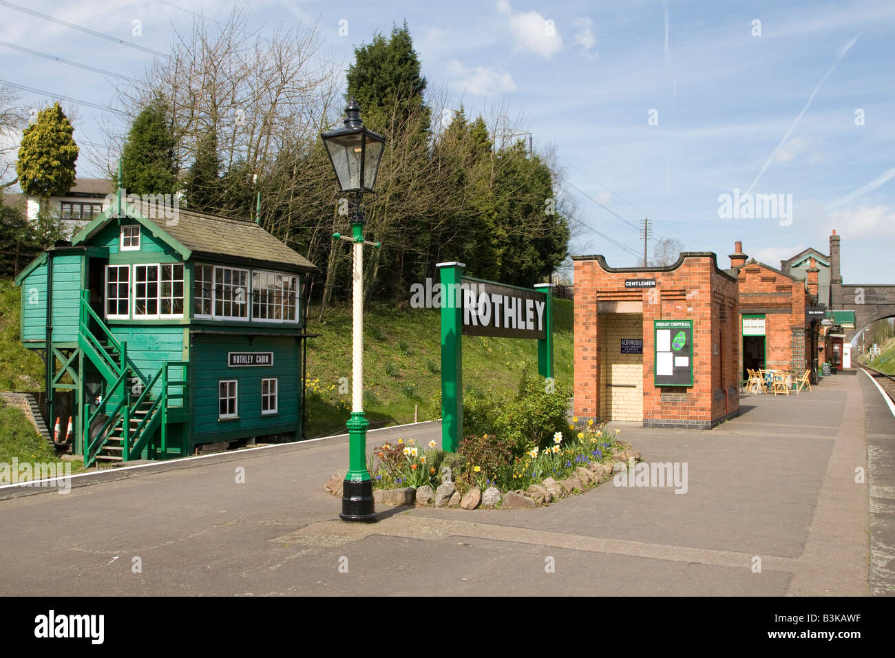 Rothley Station on the preserved Great Central Railway line Stock Photo ...
