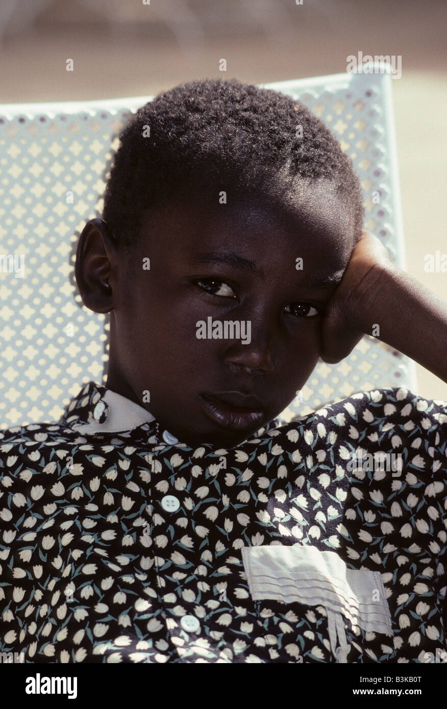 Niamey, Niger, West Africa. Malian of the Songhrai Tribe, Halidou Maiga ...