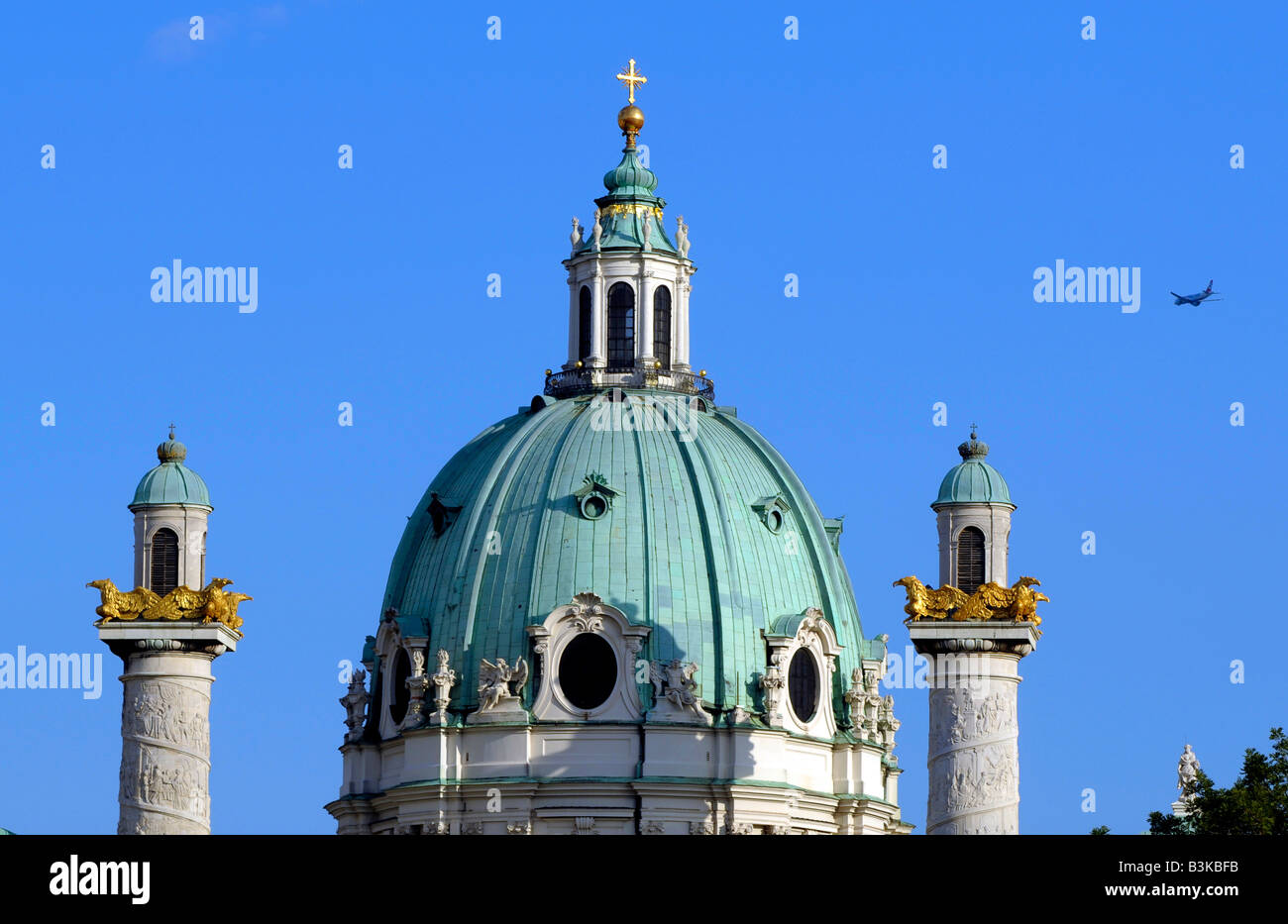 Karls Kirche, Karlskirche, St Charles' Church, Vienna, Austria Stock ...
