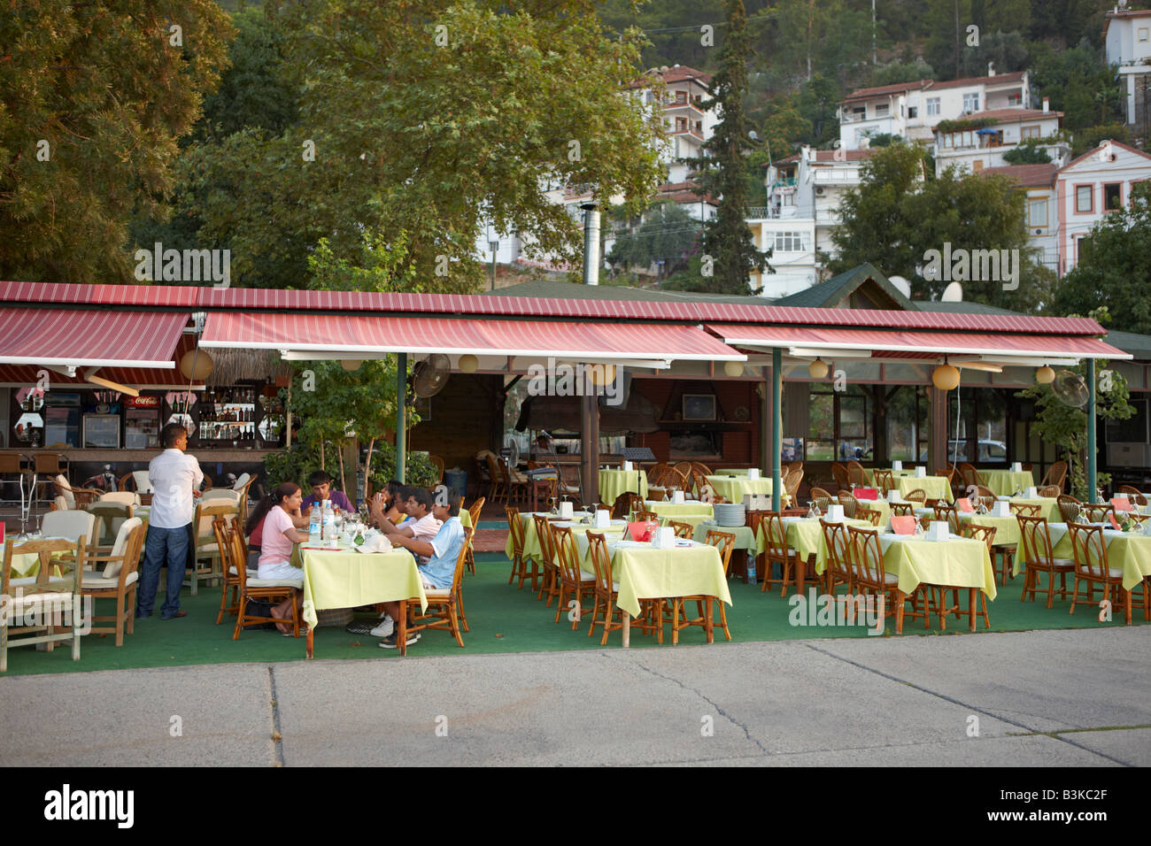 Street cafe in Fethiye. Province of Mugla, Turkey Stock Photo - Alamy