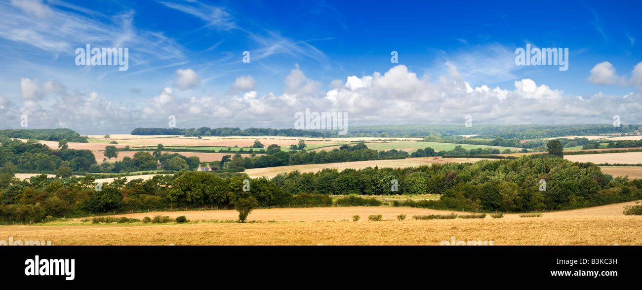 British countryside - Lincolnshire Wolds landscape, England, UK Stock ...