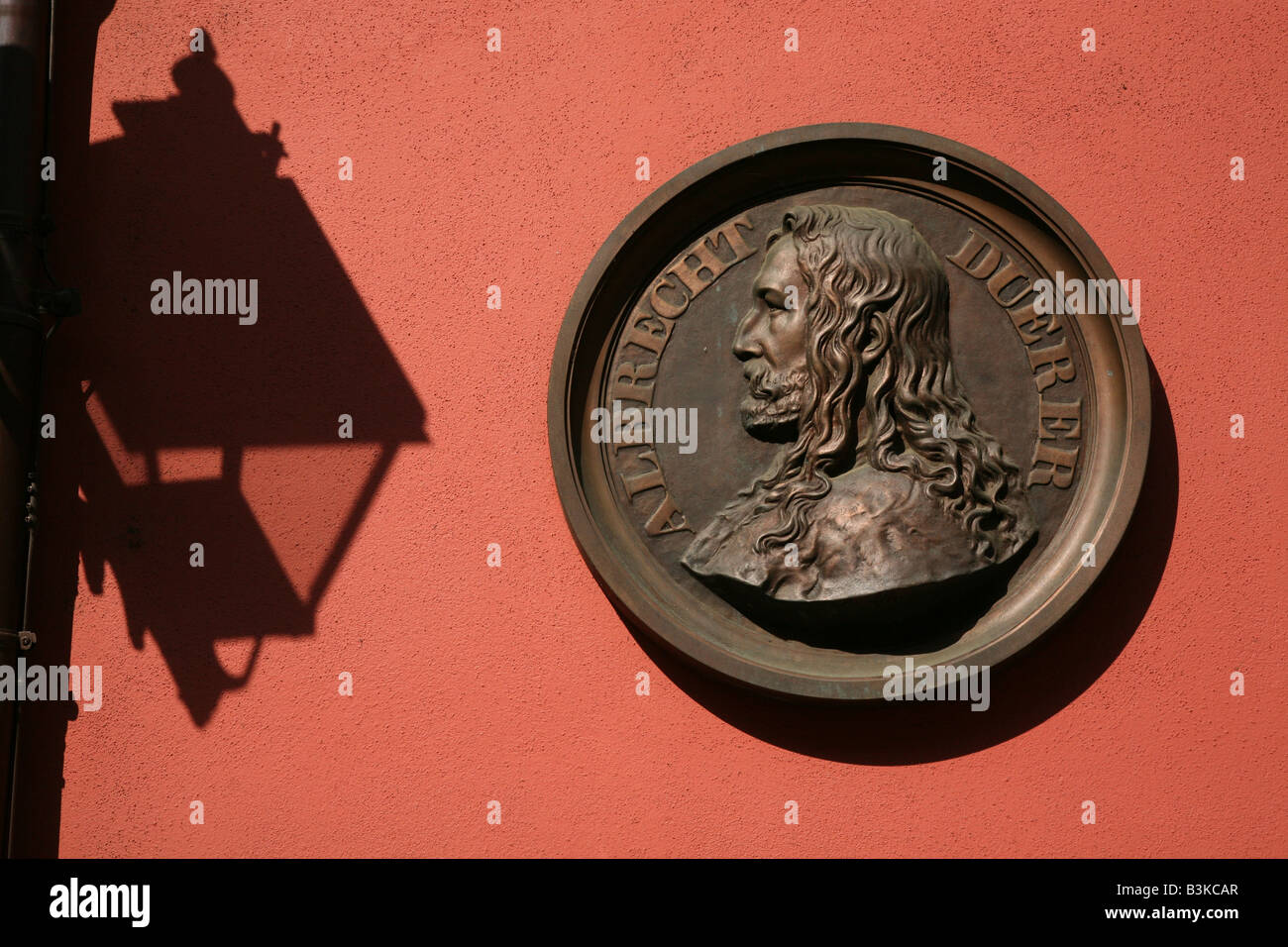 Commemorative plaque dedicated to the famous German painter Albrecht ...