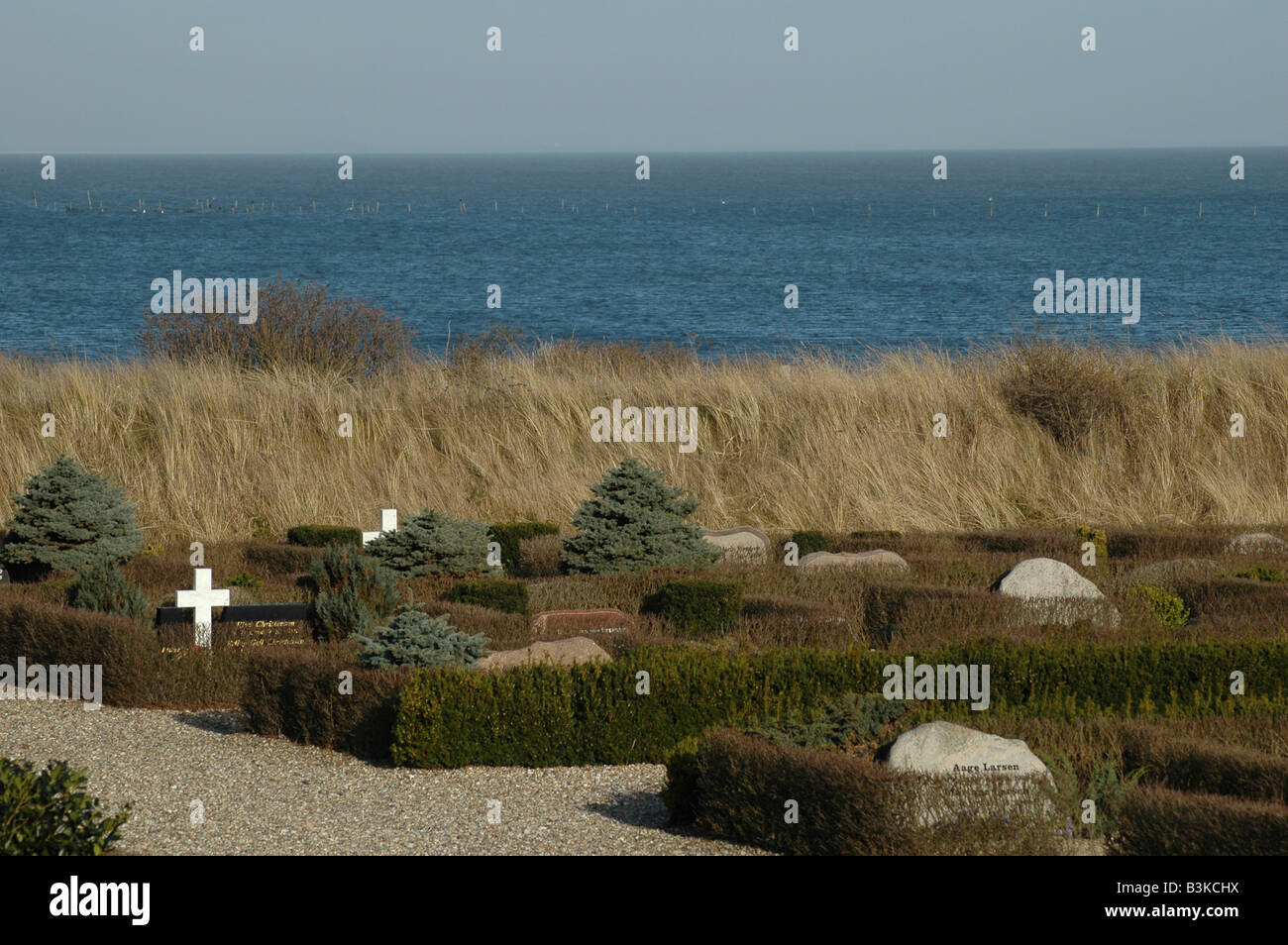Graveyard near the sea Stock Photo - Alamy