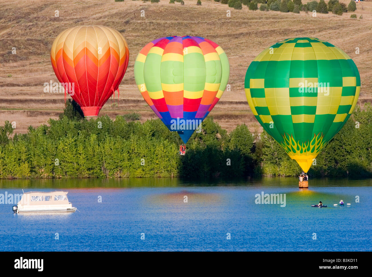Trio of Balloons Stock Photo - Alamy