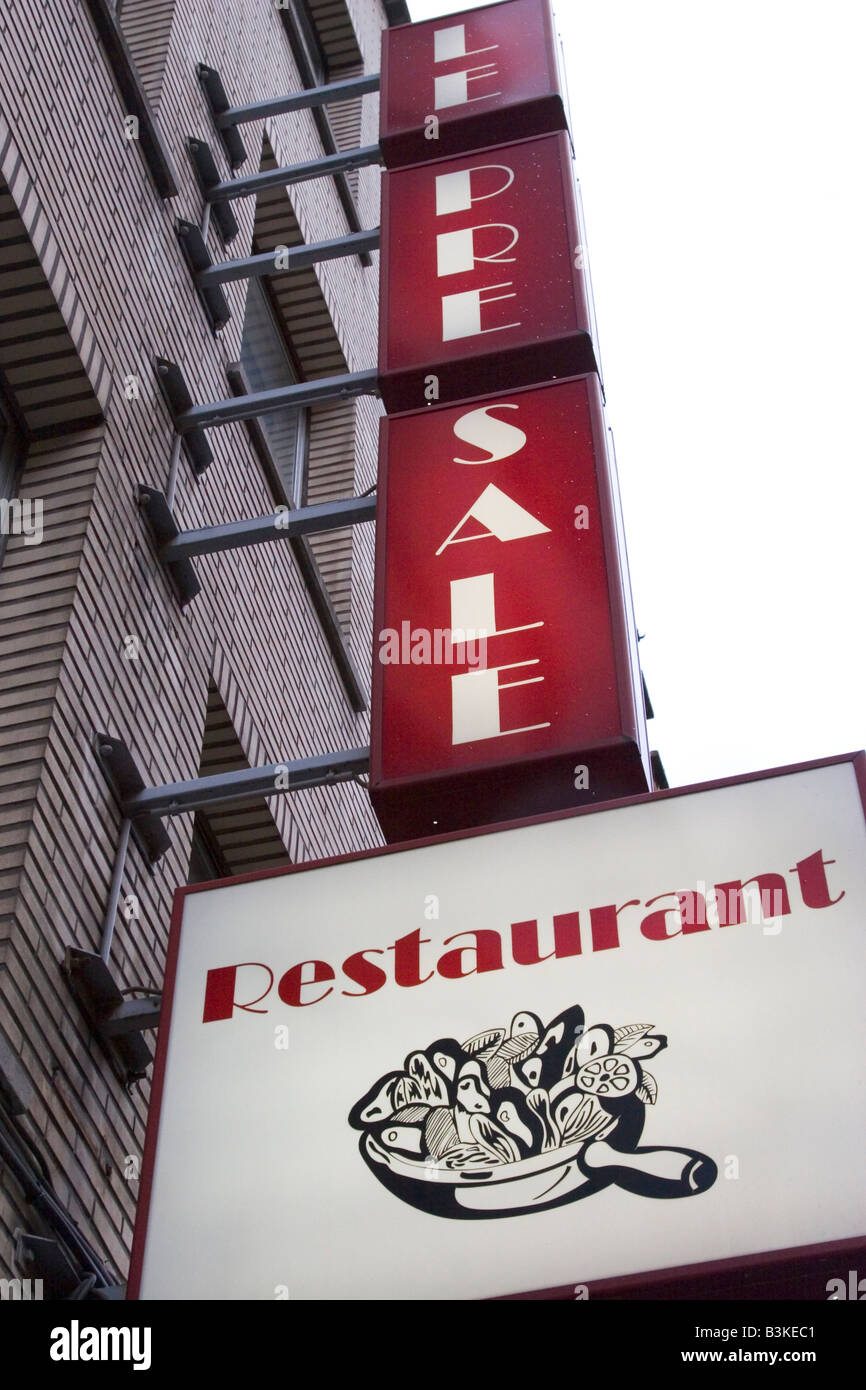 Popular family restaurant 'Le Pre Sale' selling traditional Belgian ...