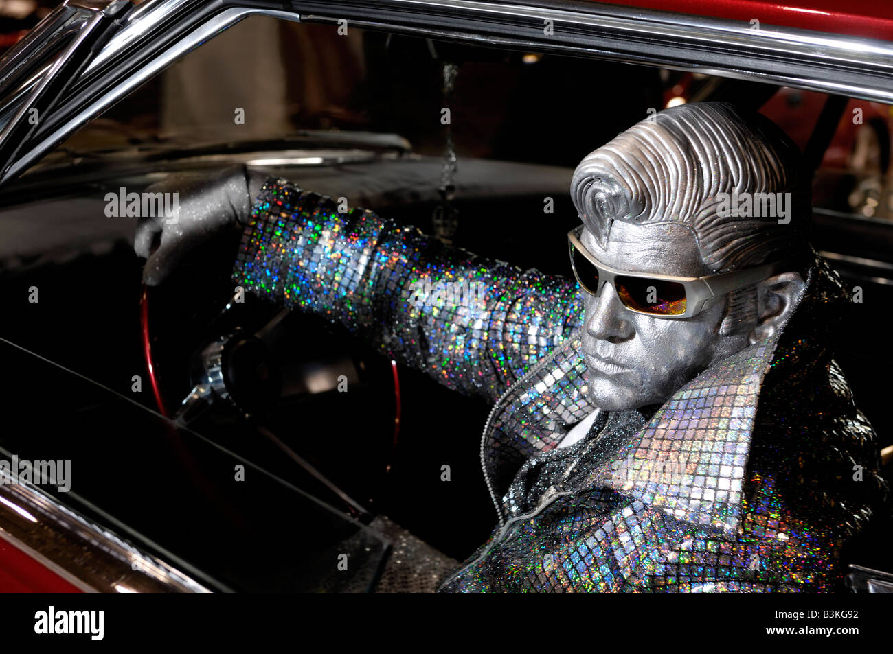 Silver metallic body paint hi-res stock photography and images - Alamy