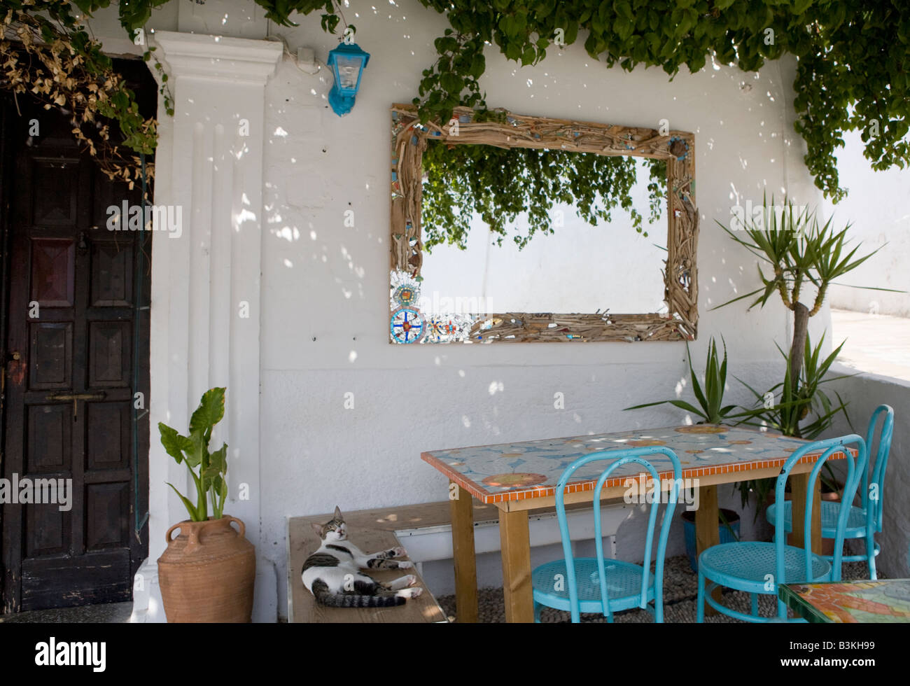 Local Architecture, Lindos, Rhodes, Greece Stock Photo - Alamy