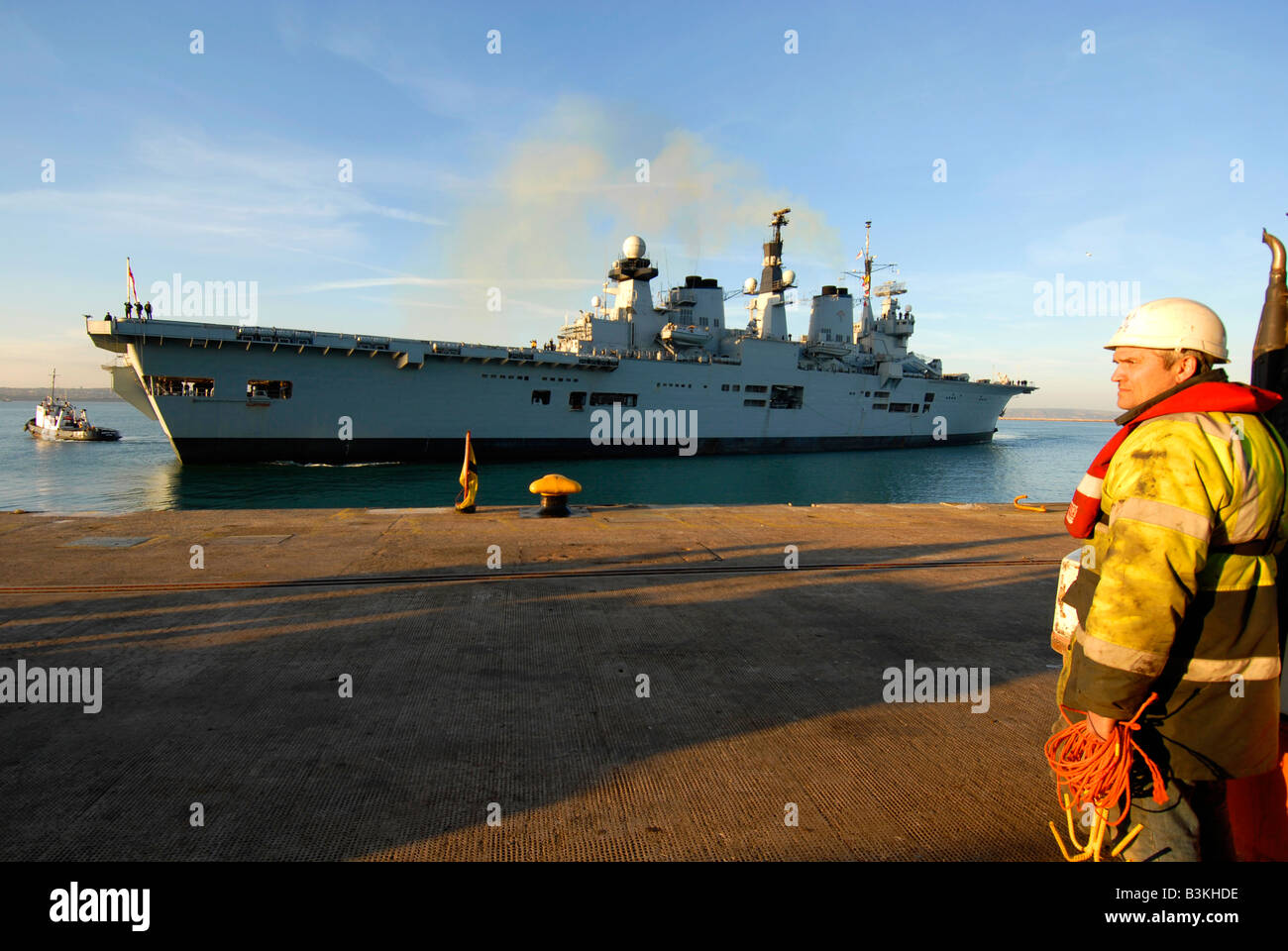 Royal Navy Aircraft Carrier HMS Illustrious Stock Photo - Alamy