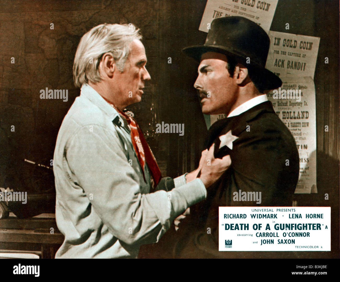 DEATH OF A GUNFIGHTER 1969 Universal film with Richard Widmark at left ...