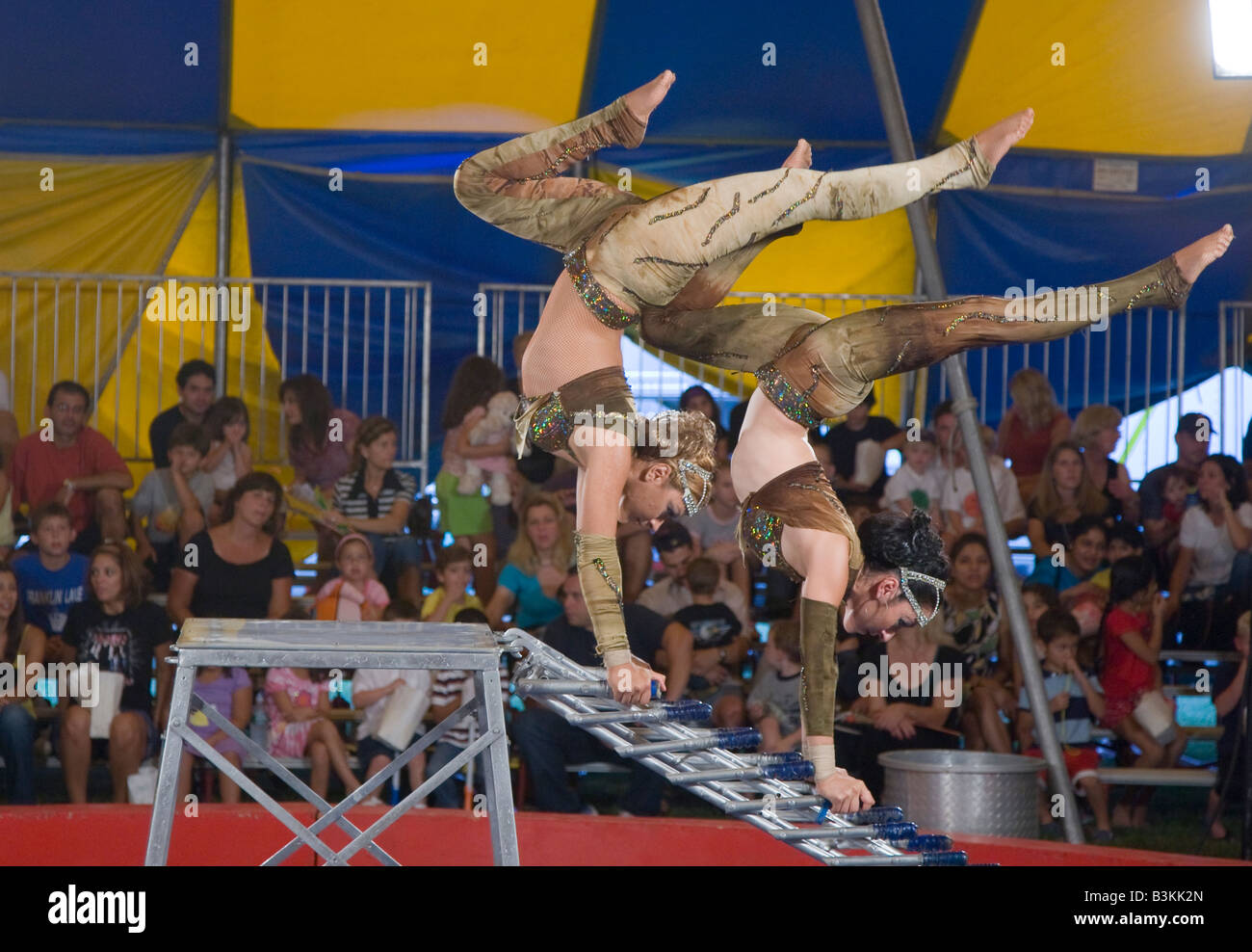 Performers at a circus Stock Photo - Alamy
