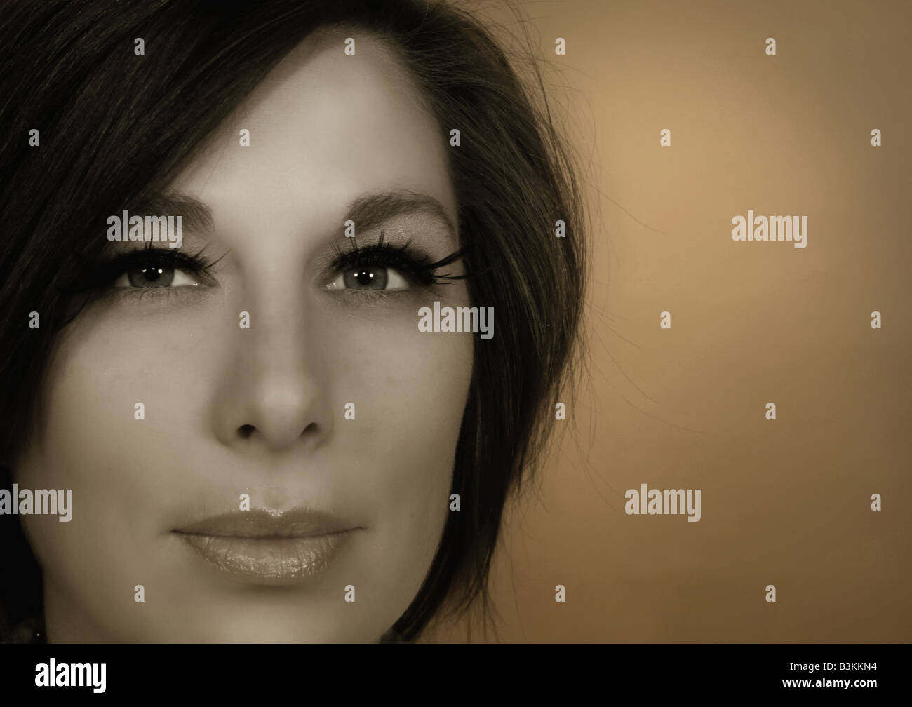 Womans face close up lipstick hi-res stock photography and images - Alamy
