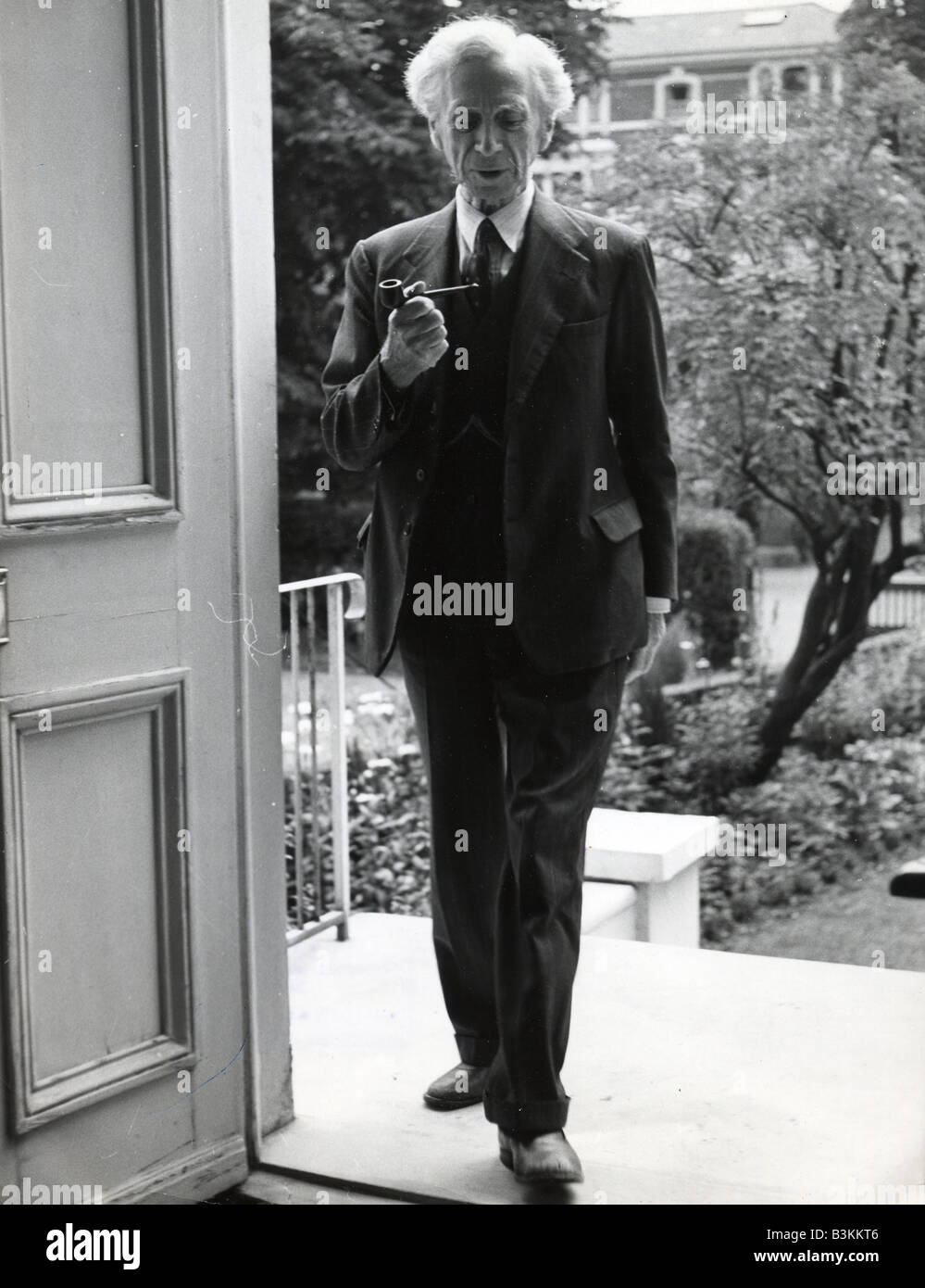 BERTRAND RUSSELL English philosopher and mathematician at his London ...