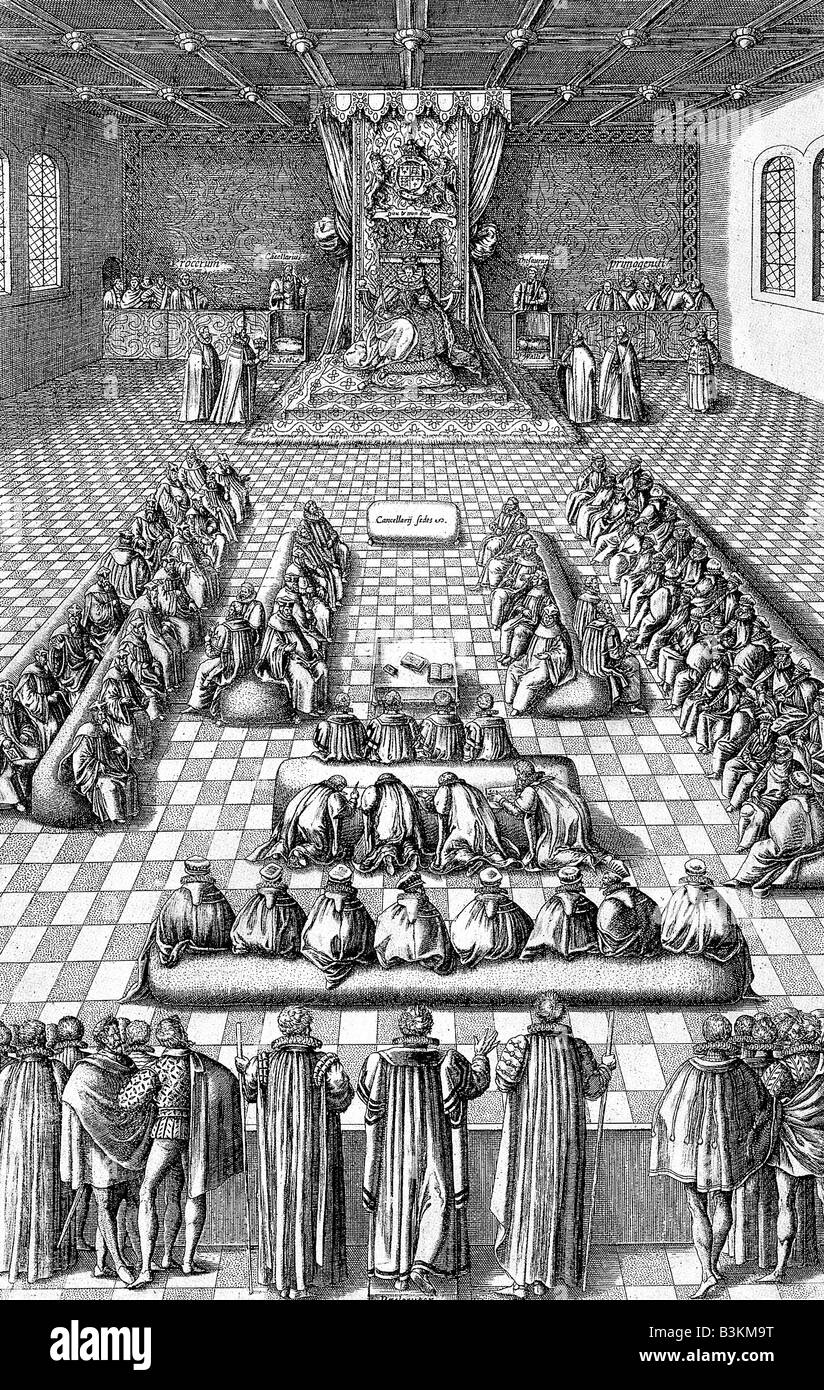 QUEEN ELIZABETH I in Parliament. She summoned only 13 Parliaments in ...