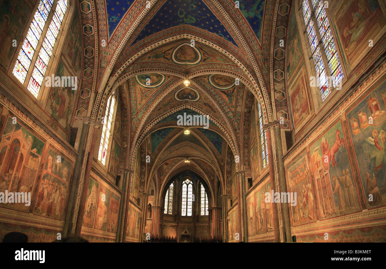 Basilica San Francesco Monastery of Assisi Umbria Italy Stock Photo - Alamy