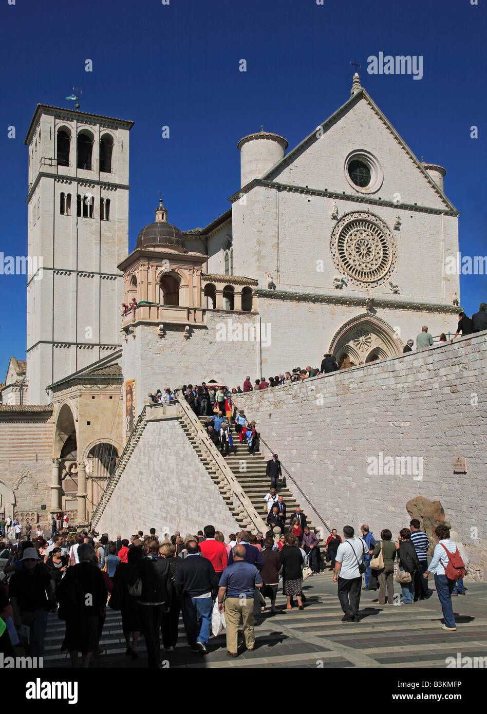 Basilica San Francesco Monastery of Assisi Umbria Italy Stock Photo - Alamy