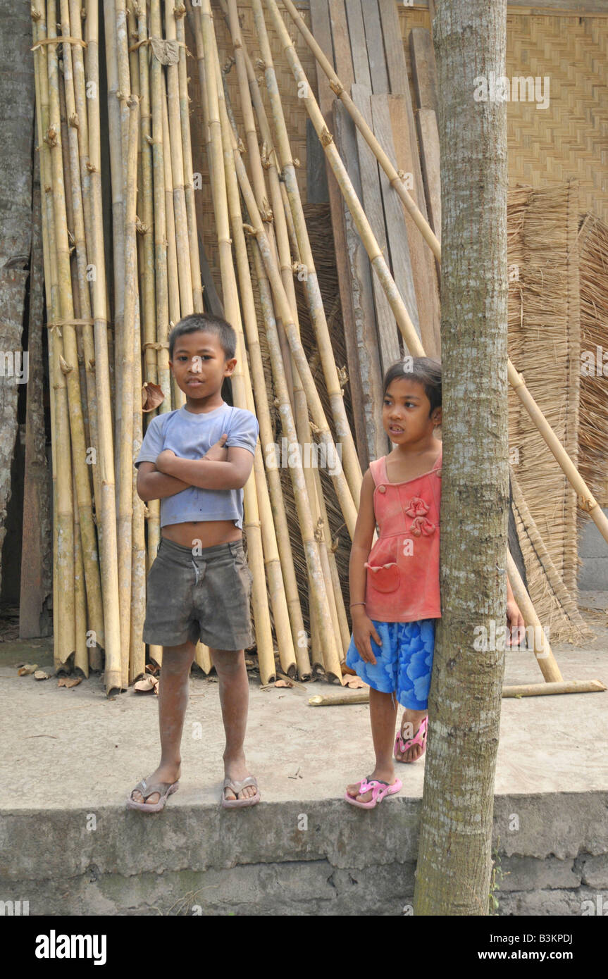 children at the bali aga village of julah , north bali , indonesia ...