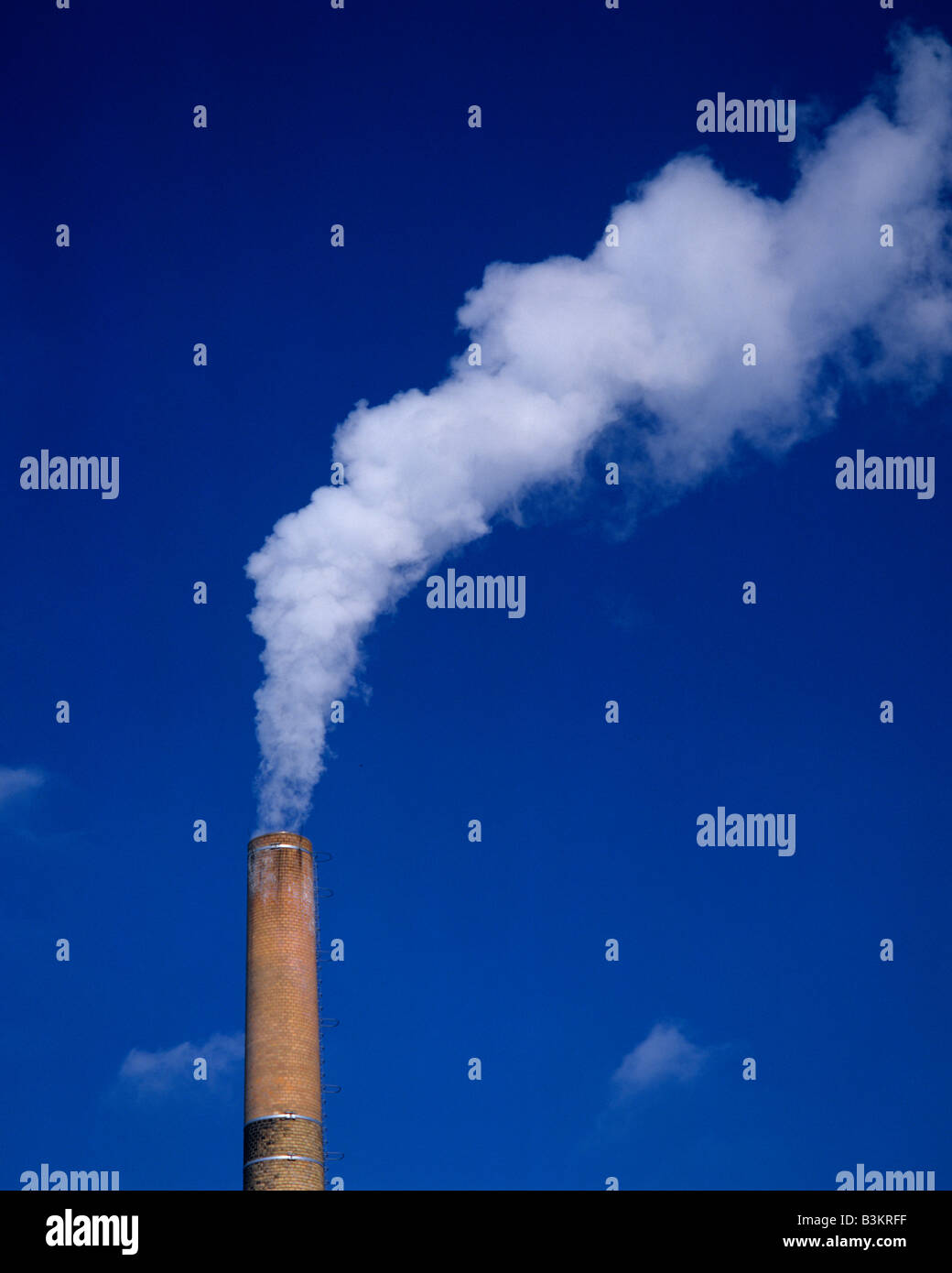 Smoking factory chimney Stock Photo - Alamy