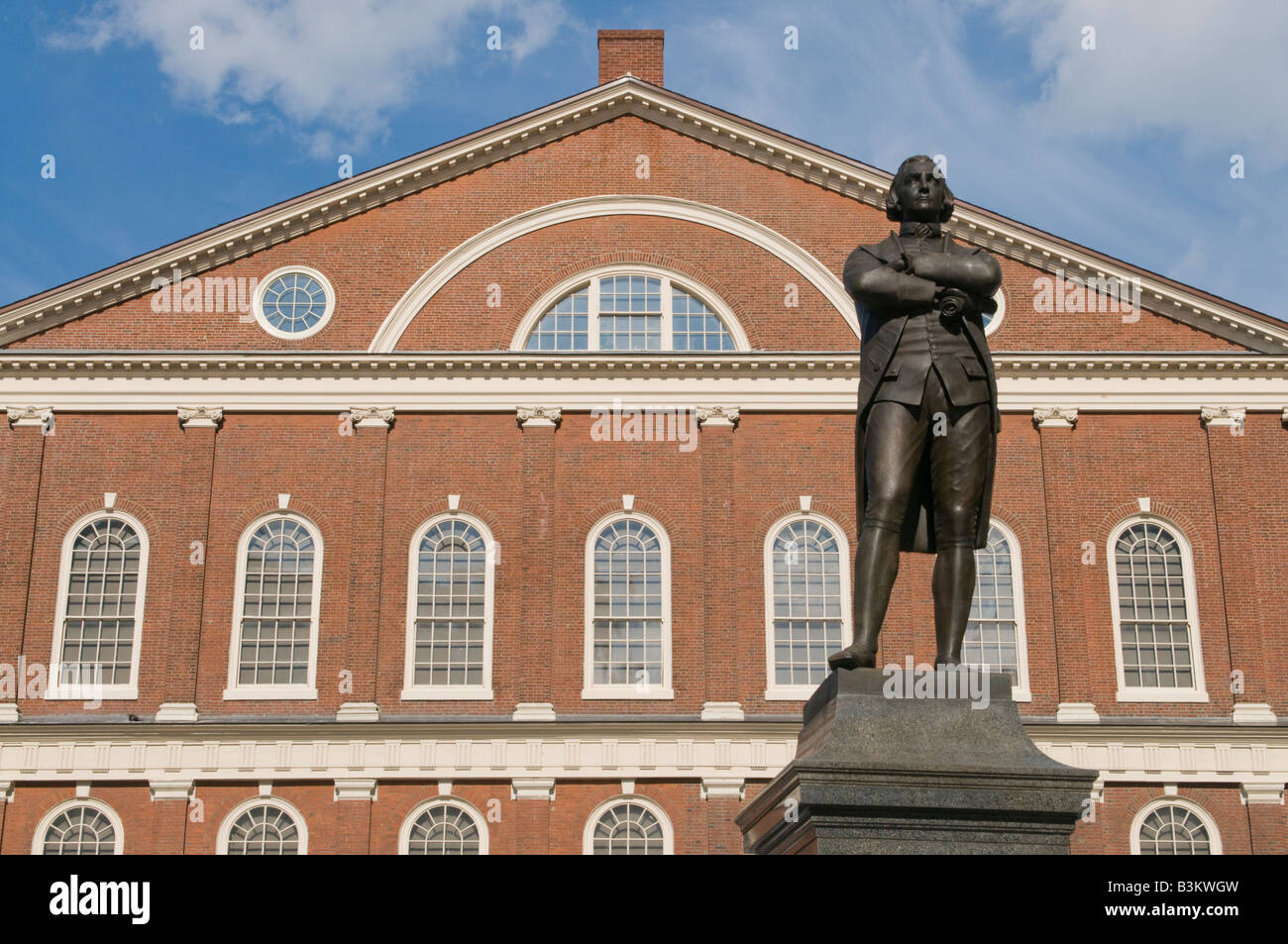Statue of Samuel Adams located in Boston, Massachusetts Stock Photo - Alamy