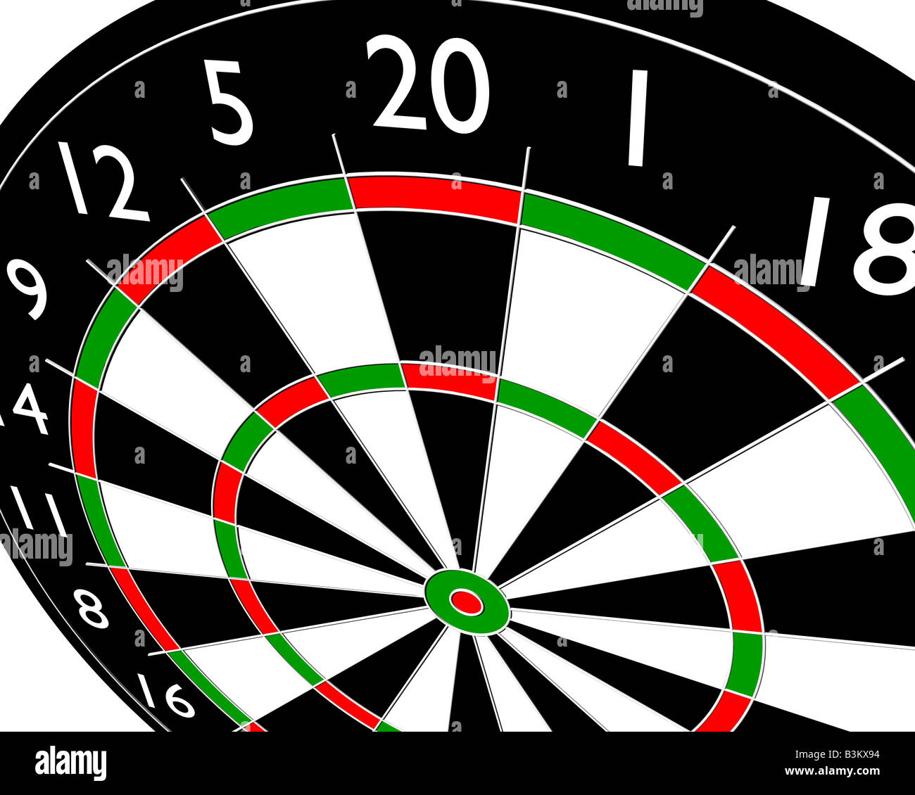 target dart on white background Stock Photo - Alamy