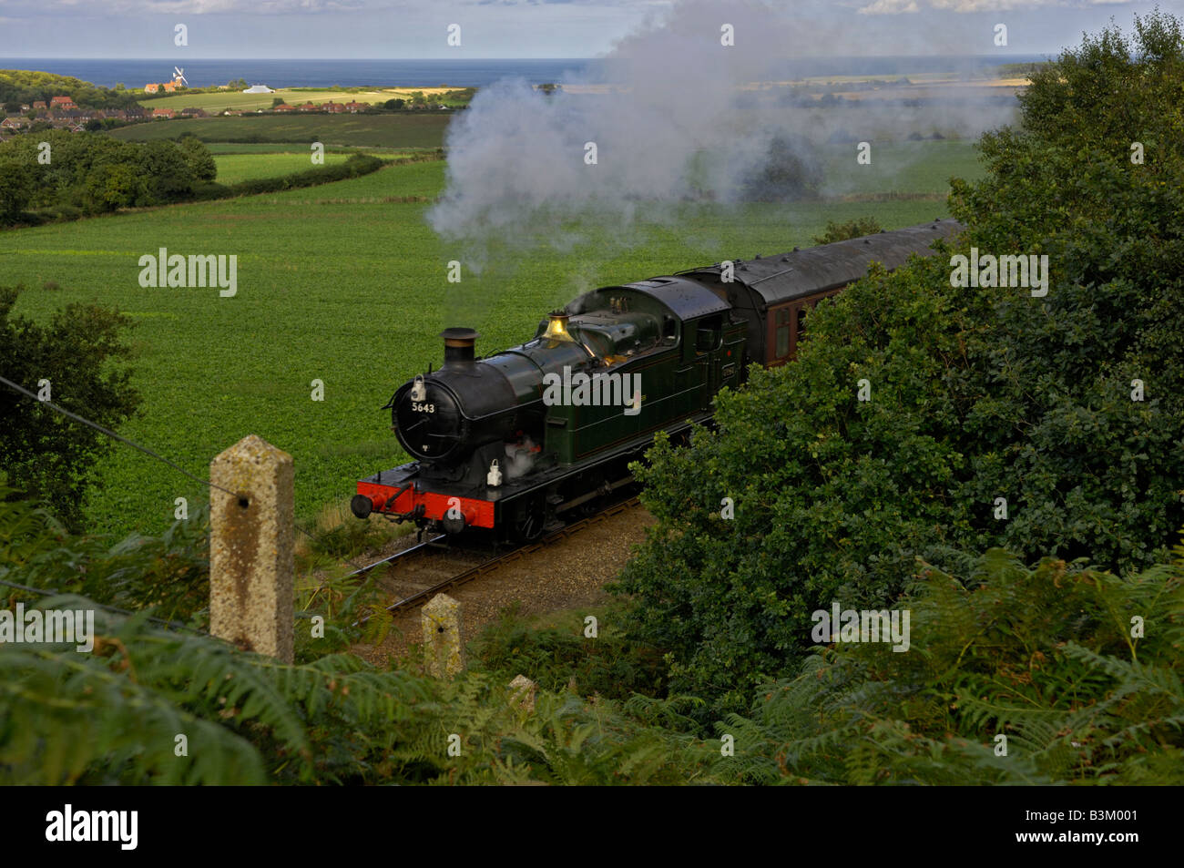 Steam Train on the Poppy Line North Norfolk Railway Stock Photo - Alamy