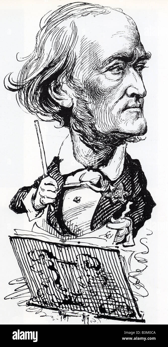 RICHARD WAGNER German composer 1813 to 1883 Stock Photo - Alamy