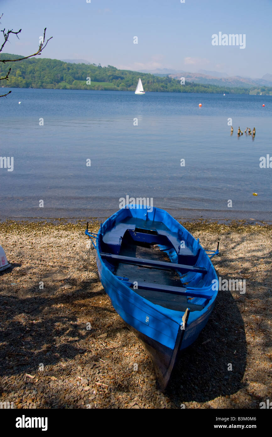 Rowing Boat on Lake Windermere Stock Photo - Alamy
