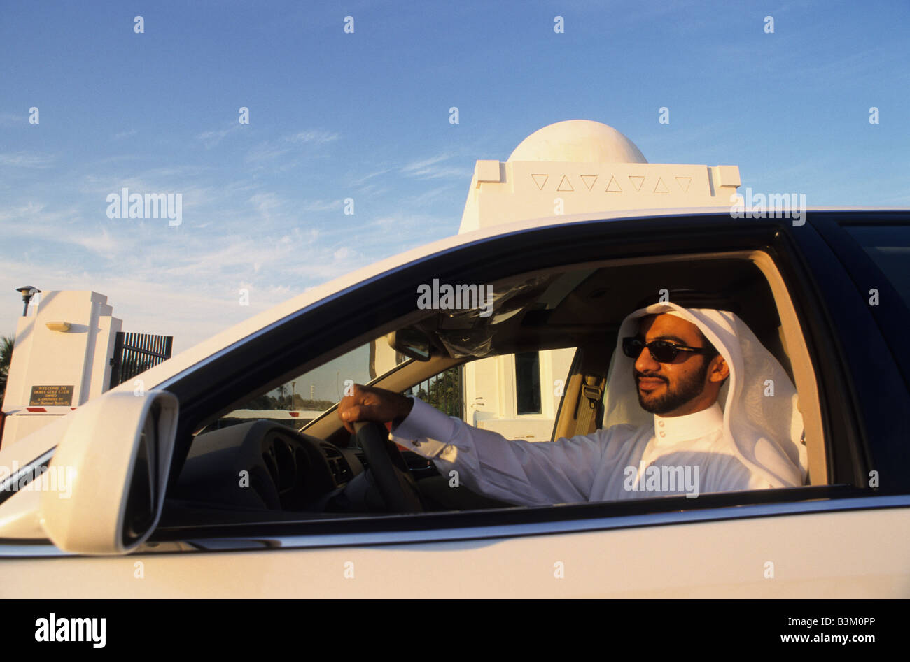 Qatar, Middle East, Asia, limousine and the driver Stock Photo - Alamy