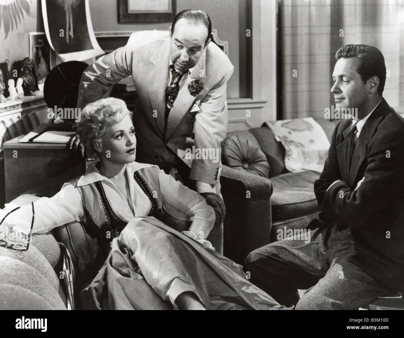 BORN YESTERDAY 1950 Columbia film with from left Judy Holliday ...