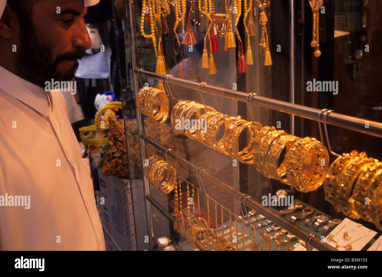 Qatar, Middle East, Asia, gold suk in doha Stock Photo - Alamy
