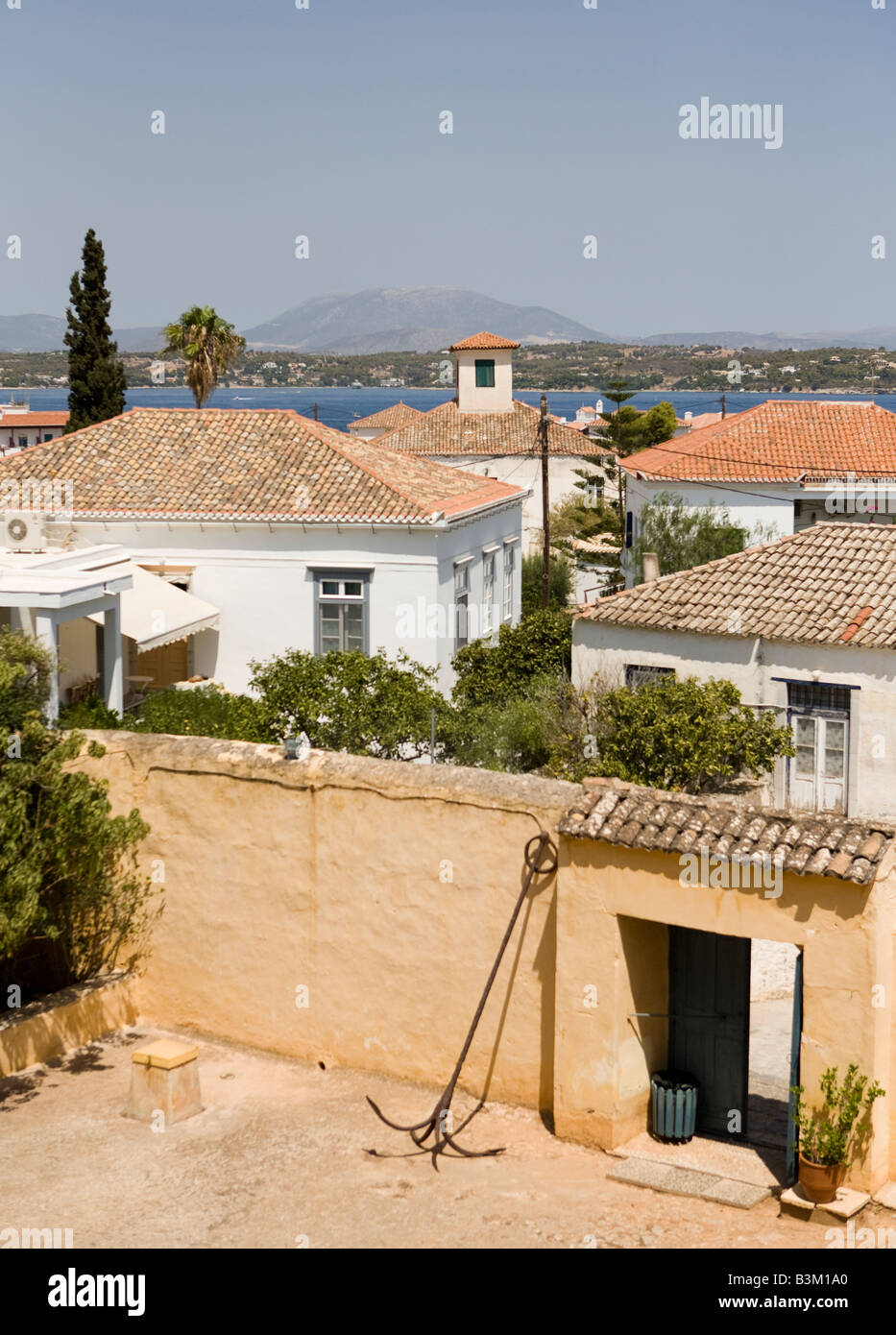 View Of Spetses From The Museum Greek Islands Hellas Stock Photo - Alamy