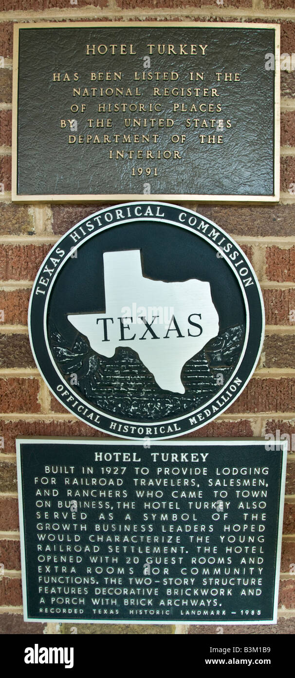 Texas historical marker hi-res stock photography and images - Alamy