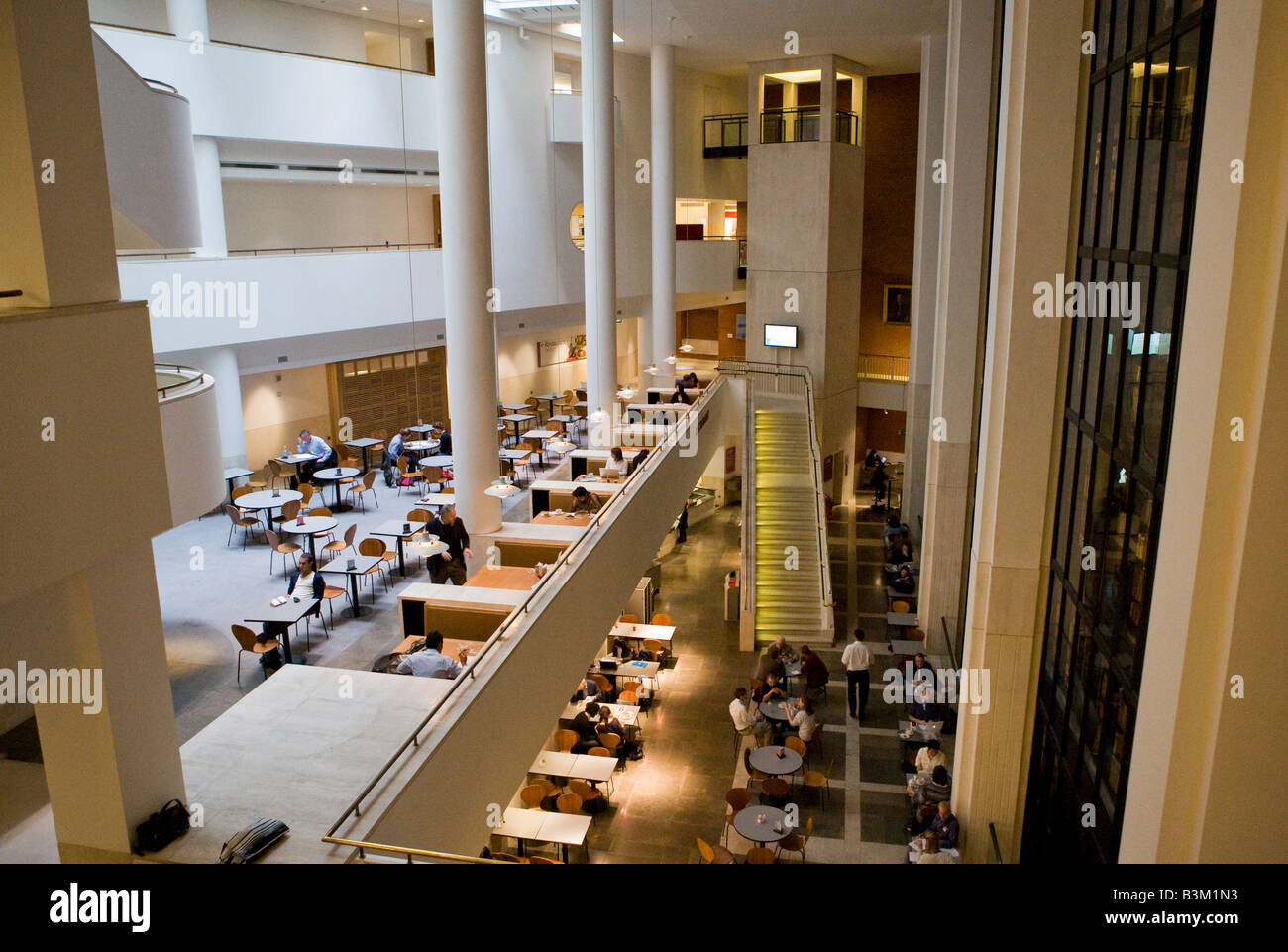 Restaurant In The British Library London UK Europe Stock Photo - Alamy