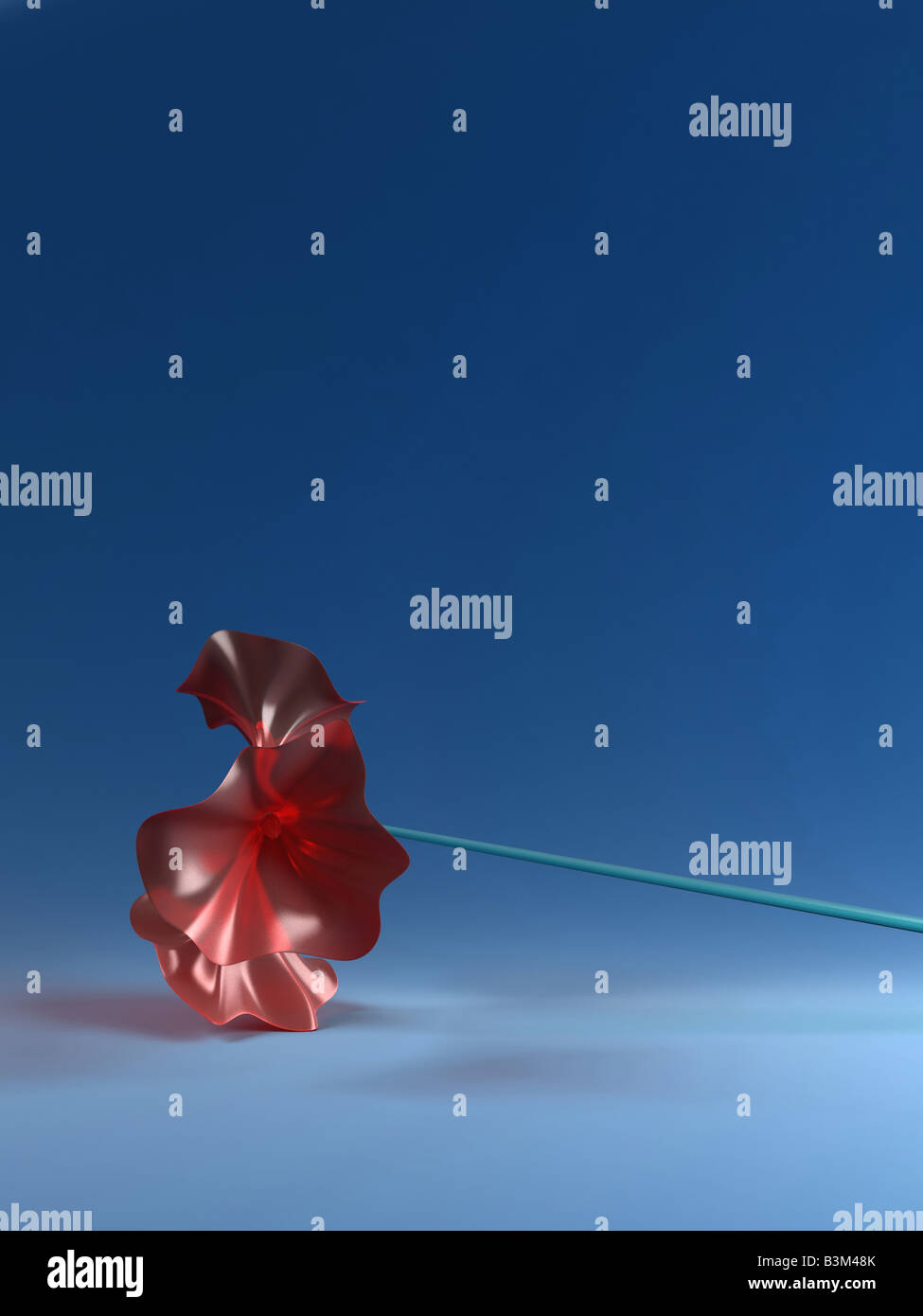 3d plastic flower with clipping path Stock Photo - Alamy