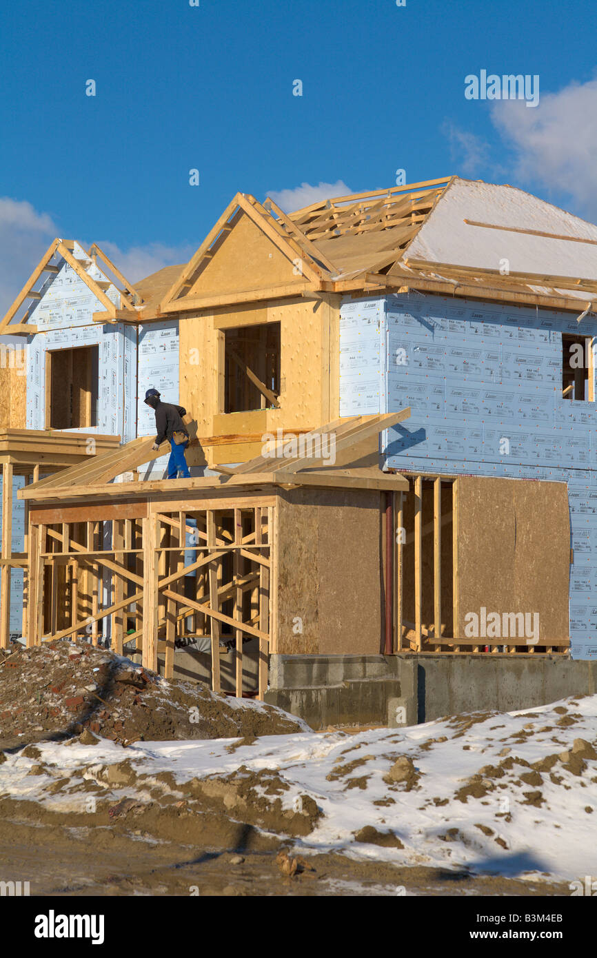House construction, Ontario, Canada Stock Photo - Alamy