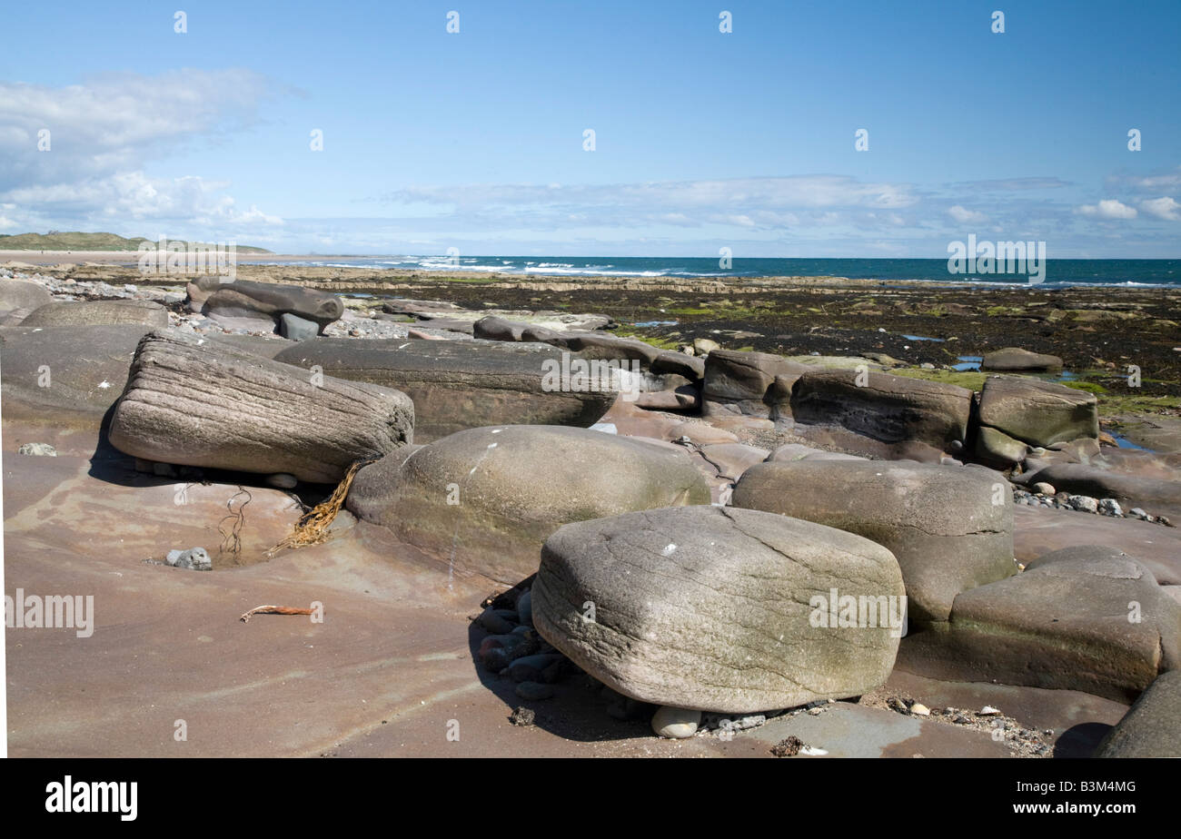 Interesting patterns formed through weathering of the limestone rocks ...